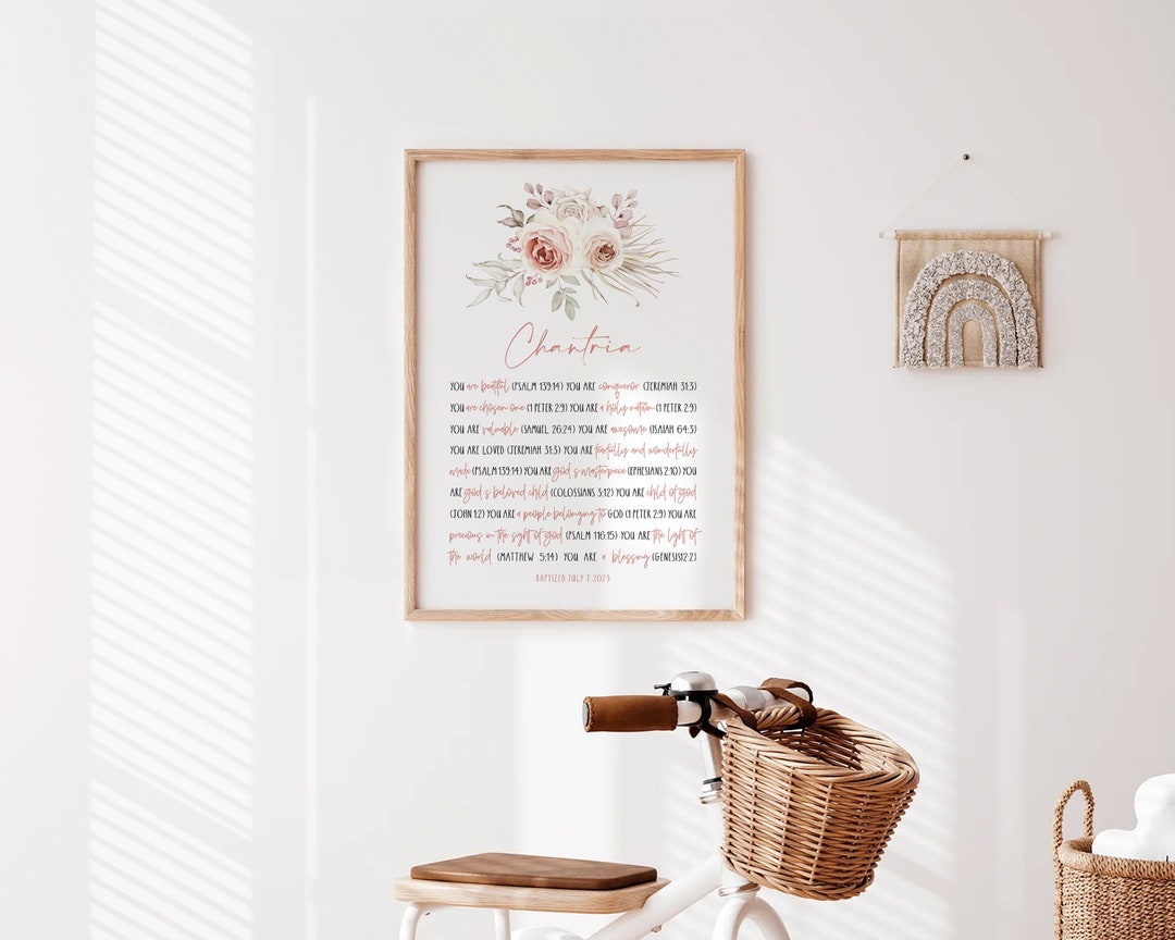 Baptism Print, Personalized Baptism Print, Printable Baptism Gift ...