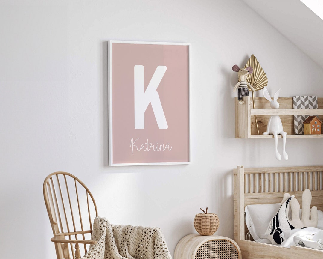 Custom Initial Print, Name Printable, Custom Initial Print, Name ...