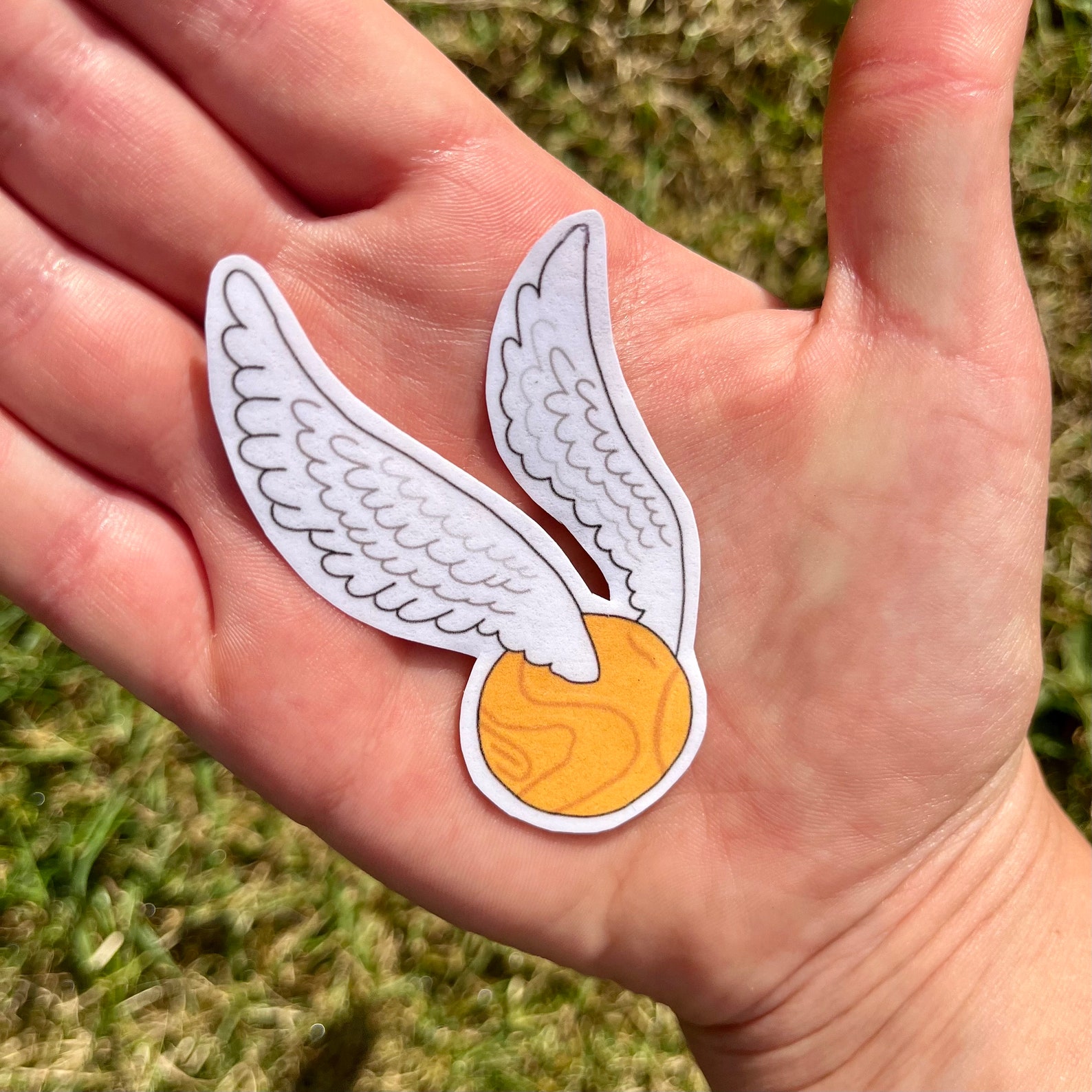 Harry Potter Golden Snitch Sticker - Water-resistant Laptop Decal - Etsy
