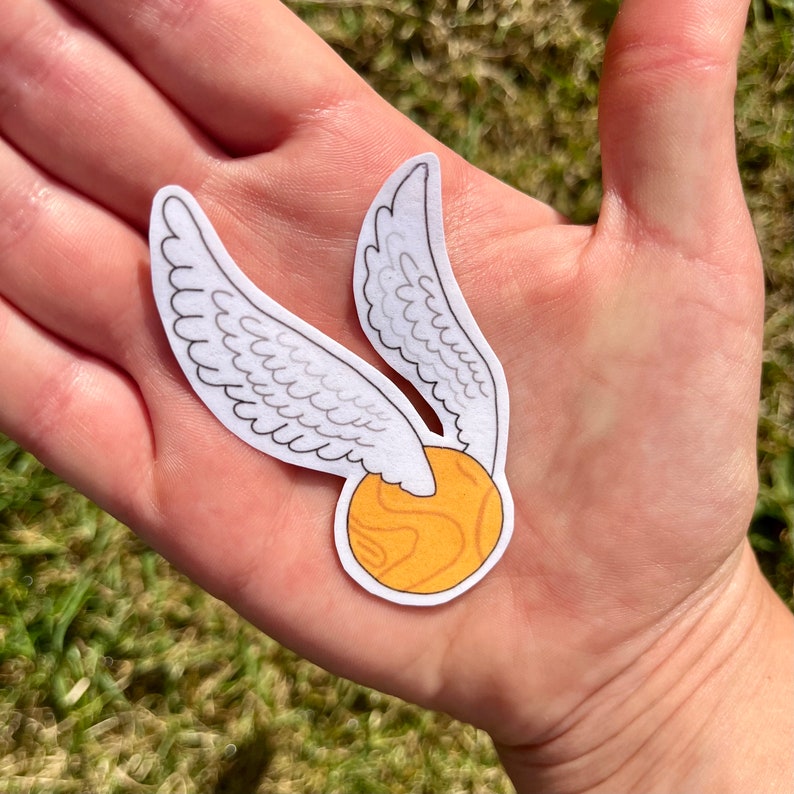 Harry Potter Golden Snitch Sticker - Water-resistant Laptop Decal - Etsy