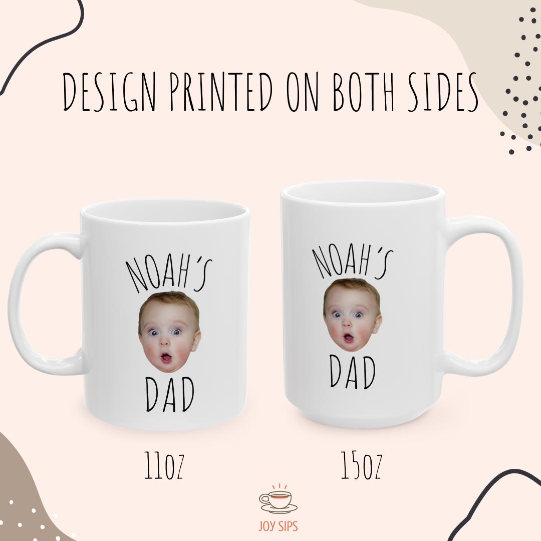 Personalized Baby Photo Mug, Baby Photo Mug, Customizable Mug, Father's ...