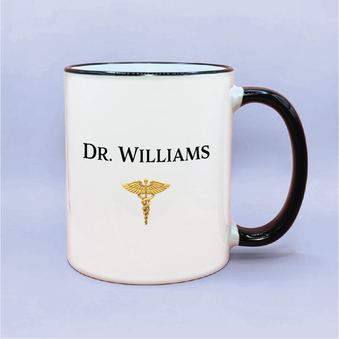 Personalized Doctor Medical Symbol Coffee Mug With Name, Custom Doctor ...