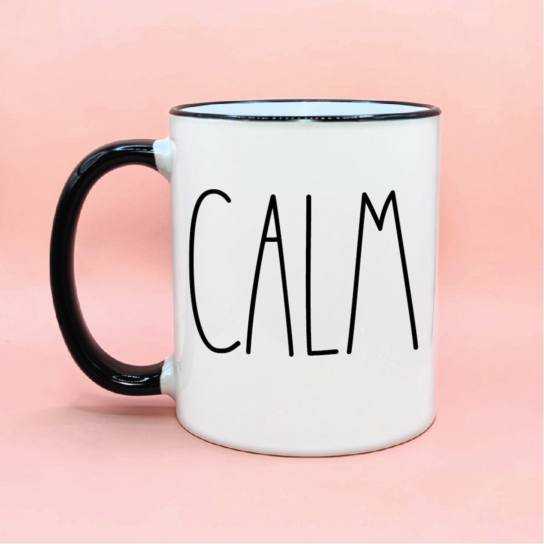 Calm Rae Dunn Inspired Coffee Mug Cute Fall Coffee Cup, Kindness ...