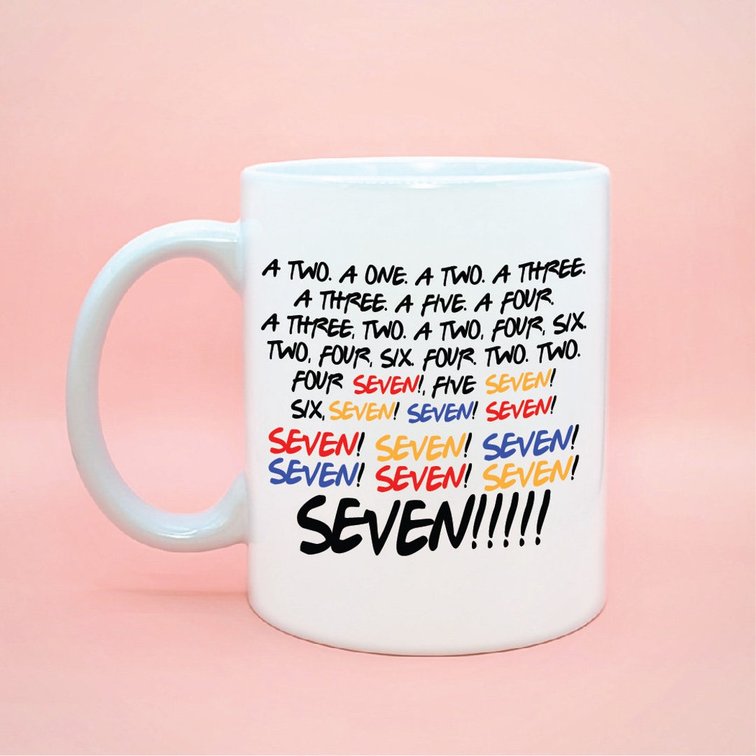 Friends TV Show Inspired Seven Coffee Mug, Friends Coffee Mugs, Seven ...