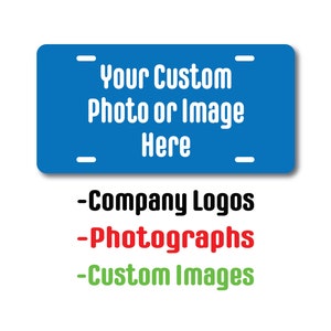 Custom Photo License Plate, Custom License Plates, Design Your Own ...