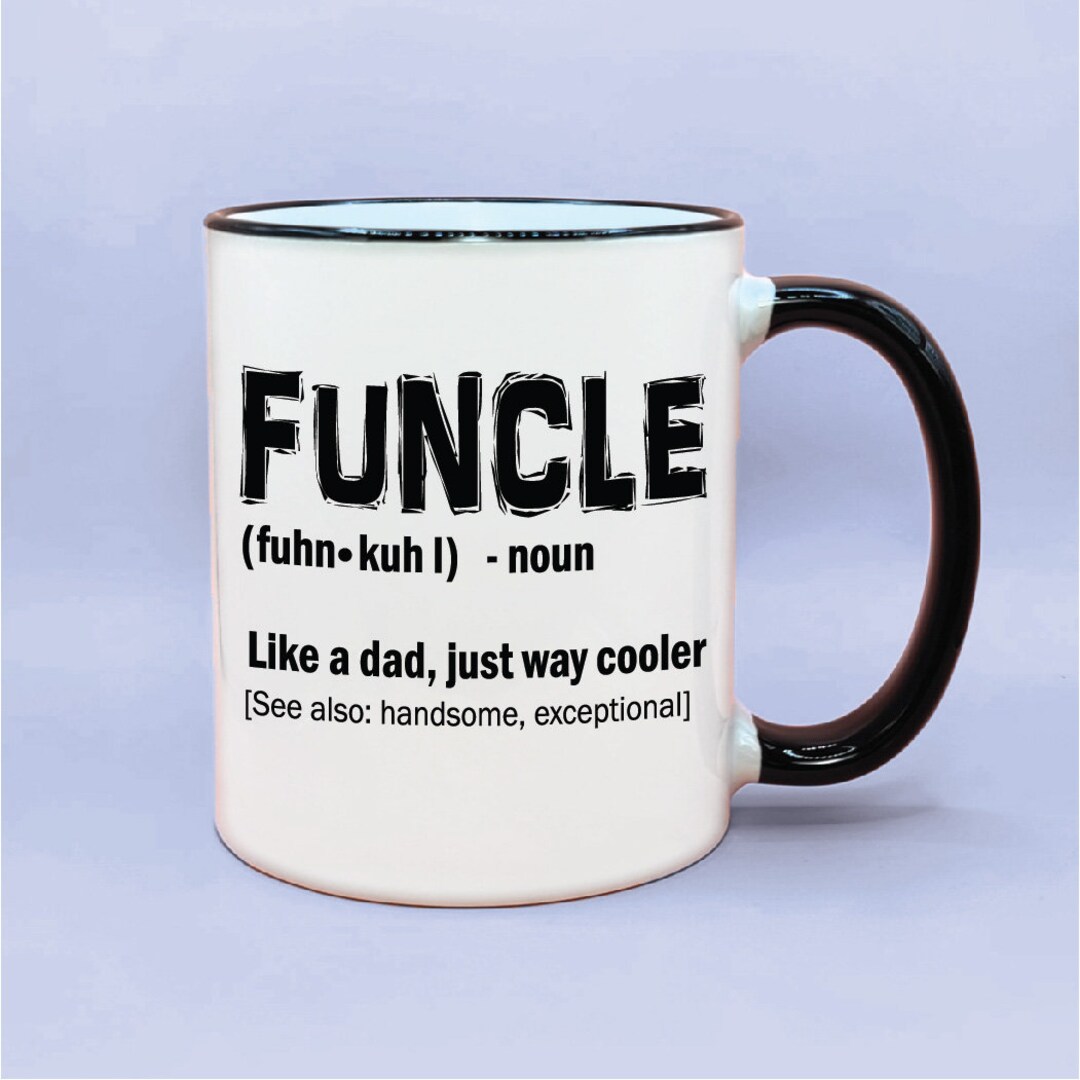 Funcle Fun Uncle Coffee Mug, New Uncle Gift, Cute Uncle Coffee Mug ...