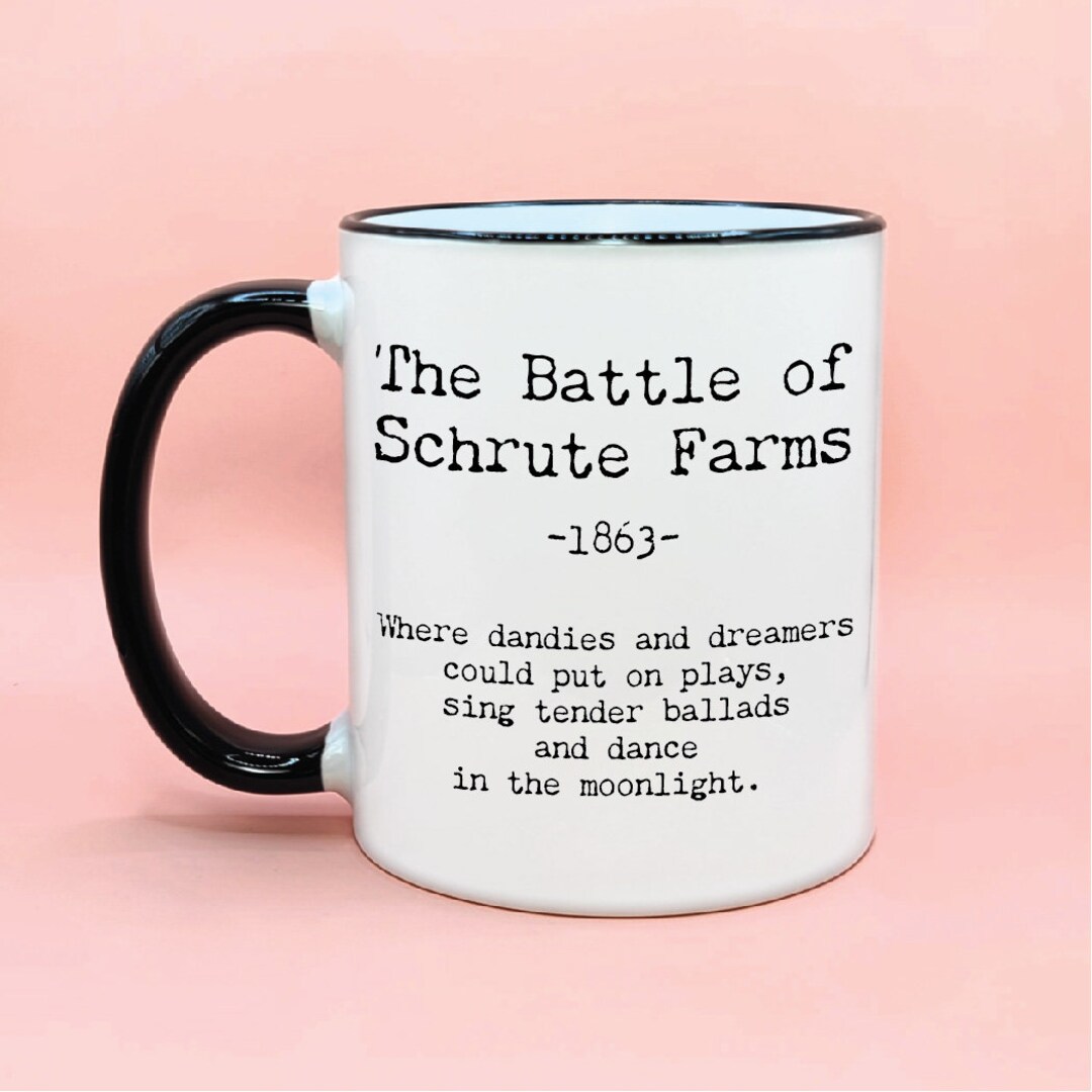 The Battle of Schrute Farms Coffee Mug, the Office TV Show Inspired ...
