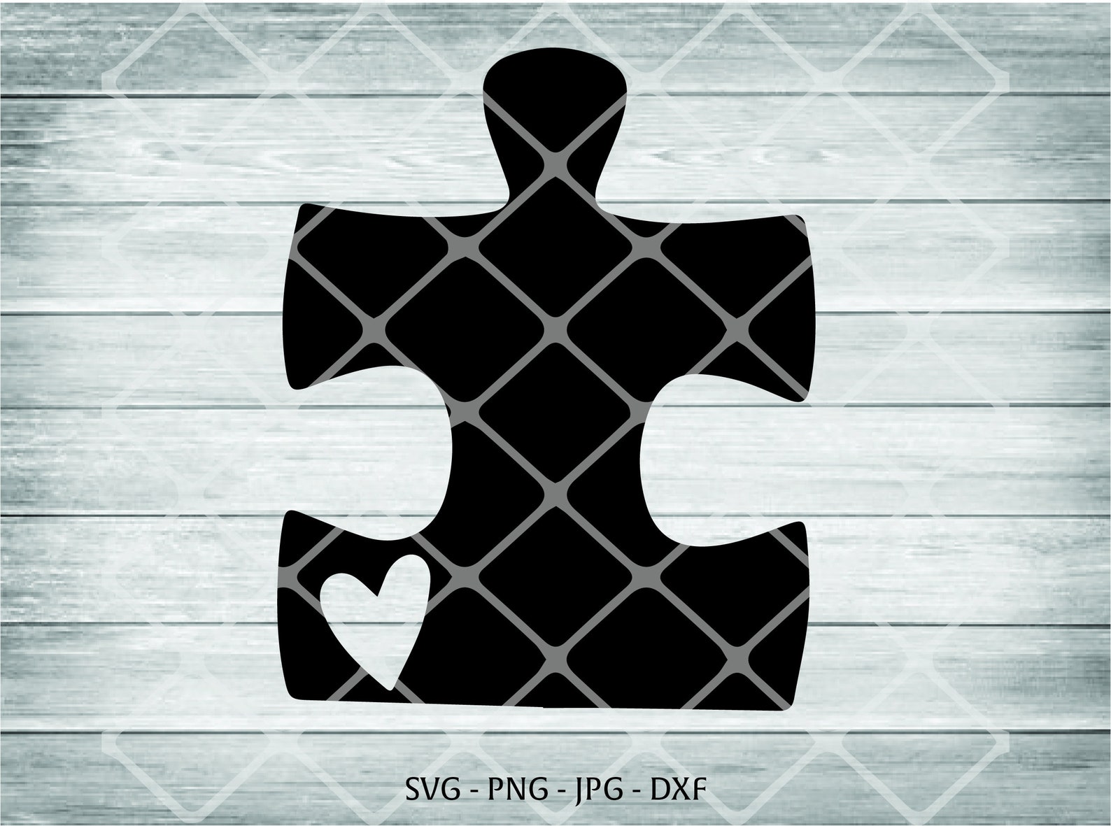 Autism Heart Puzzle Piece SVG / Cut Files / Commercial Use / Cricut ...