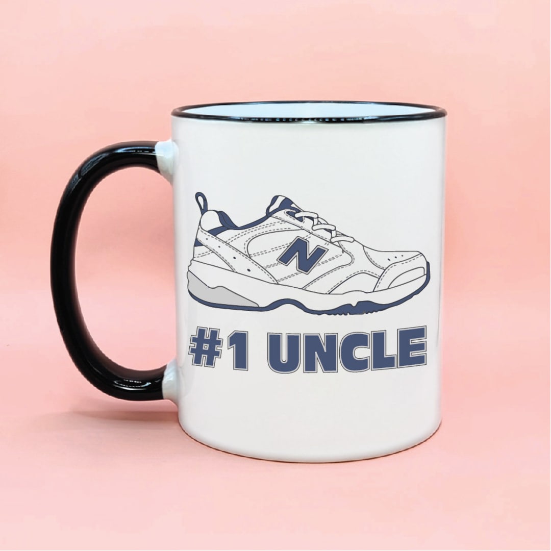 New Balance #1 Uncle Coffee Mug, New Uncle Gift, Cute Uncle Coffee Mug ...