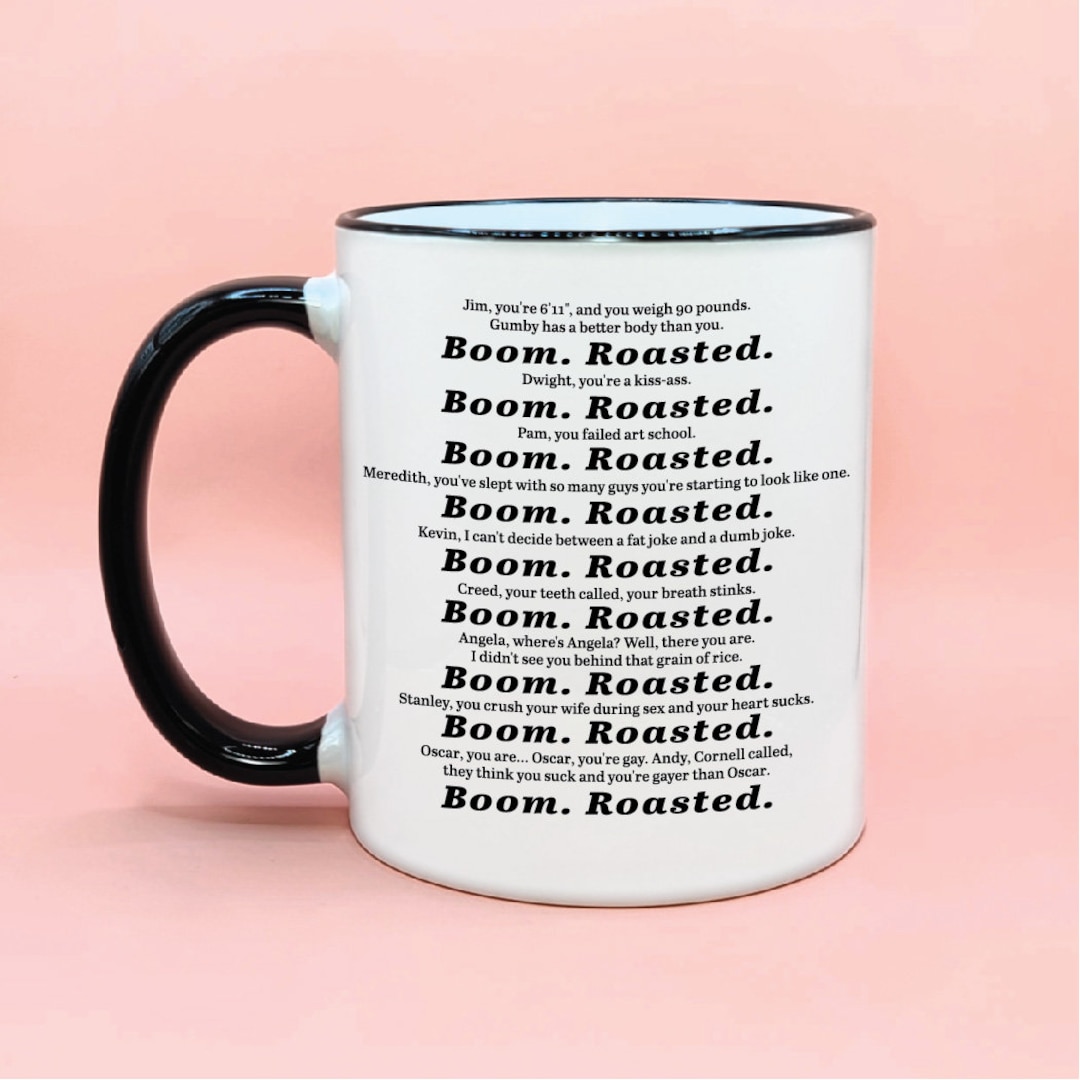 Michael Scott Boom Roasted Coffee Mug, the Office TV Show Inspired ...