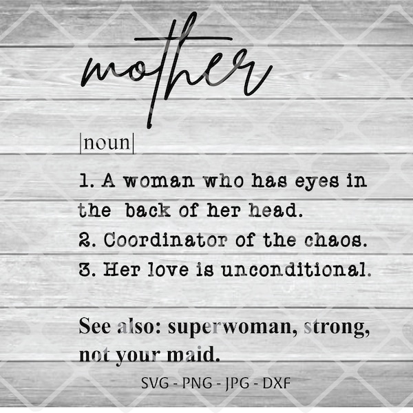 Mother Definition - Etsy