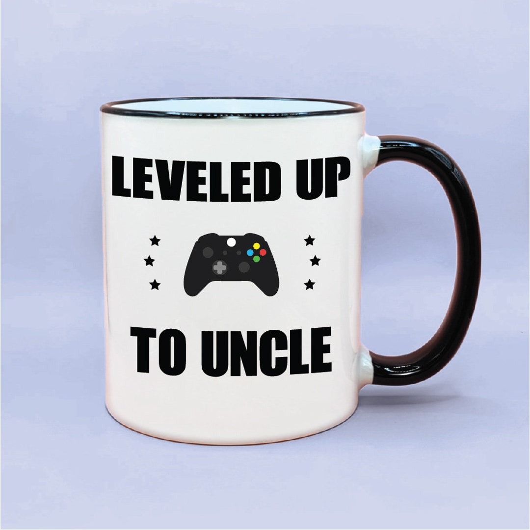Leveled up to Uncle Coffee Mug, New Uncle Gift Idea, Cute Uncle Coffee ...