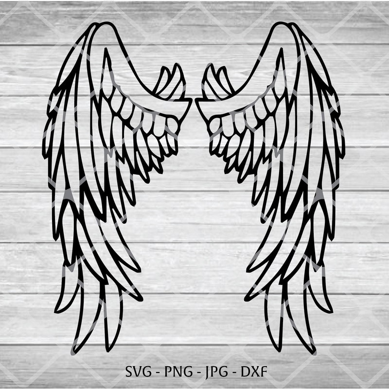 Angel Wing Svg - Etsy
