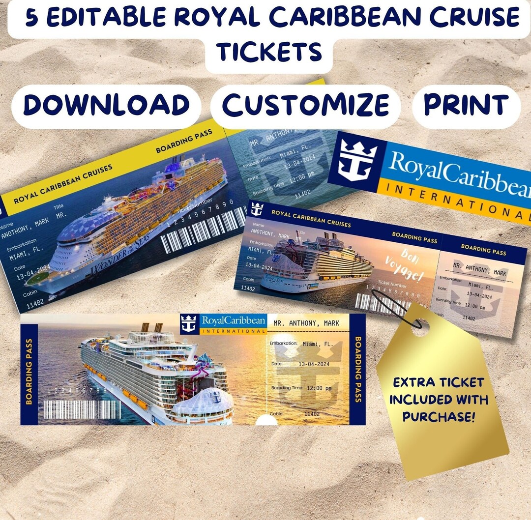 Customizable/ Editable Royal Caribbean Cruises Printable - Etsy