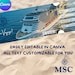 Customizable / Editable MSC Cruise Tickets - Edit in Canva - Etsy