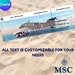 Customizable / Editable MSC Cruise Tickets - Edit in Canva - Etsy