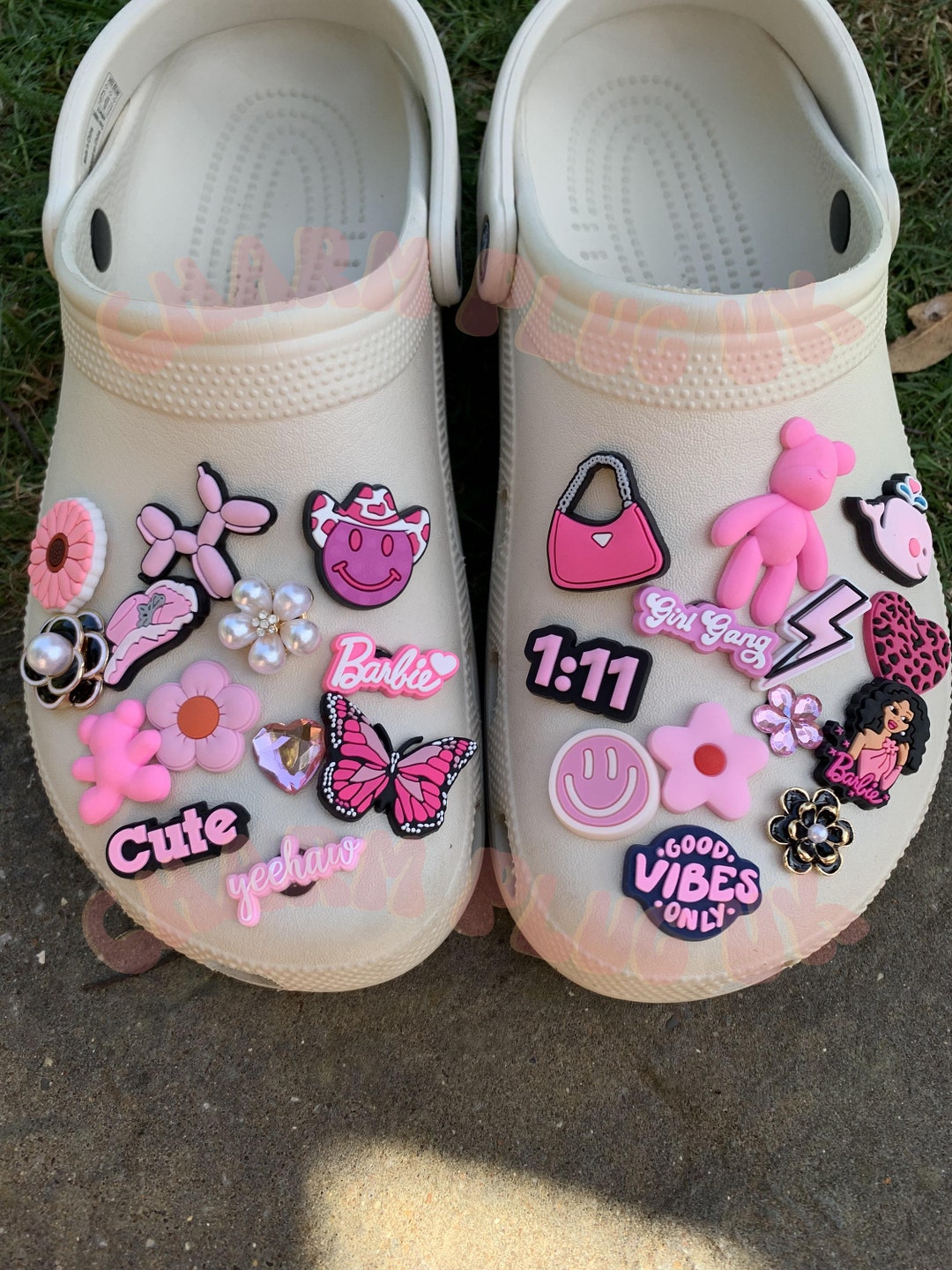 Croc Charms Clog Charm Accessory Shoe Charm Flower Pearl Metal Heart ...