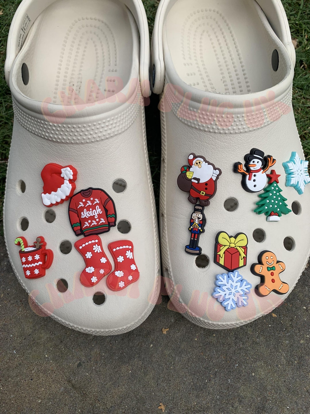 Christmas Croc Charms Clog Charm Shoe Pin Badge Xmas Charm Santa ...