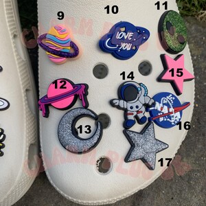 Galaxy Croc Charms Clog Charm Shoe Pin Badge Star Charm Alien Cloud ...