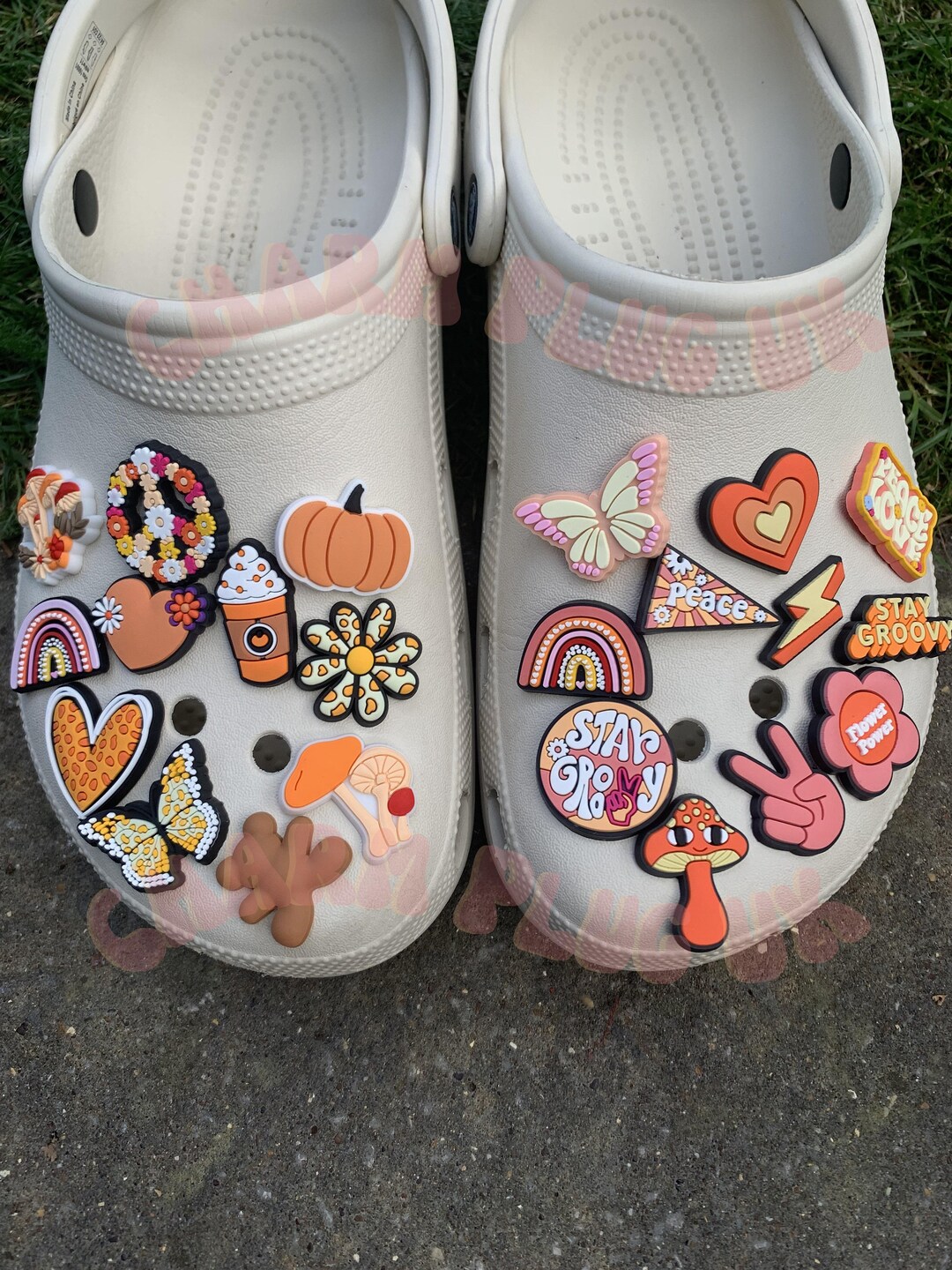 Autumn Peace Croc Charms Clog Pin Badge Autumnal Charm Accessory ...