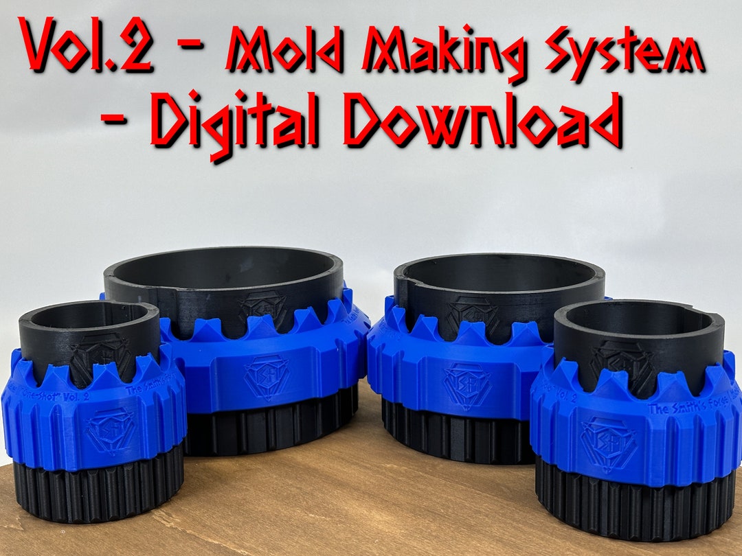 Vol.2 | Mold Making System “core” Collection | Dice Mold Maker STL ...