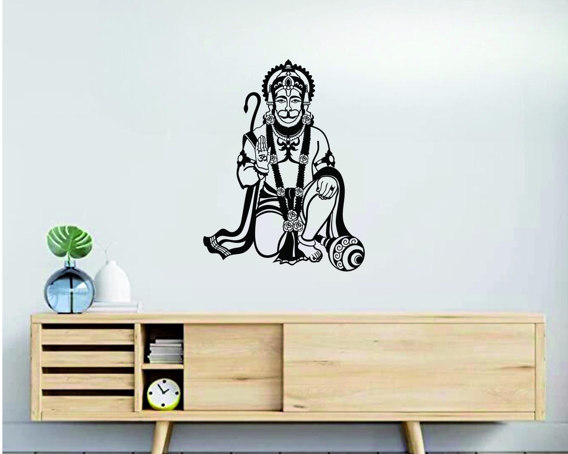 Lord Hanuman Silhouette Cdr, Pdf, Dxf, Svg, Png, Ai File Digital ...