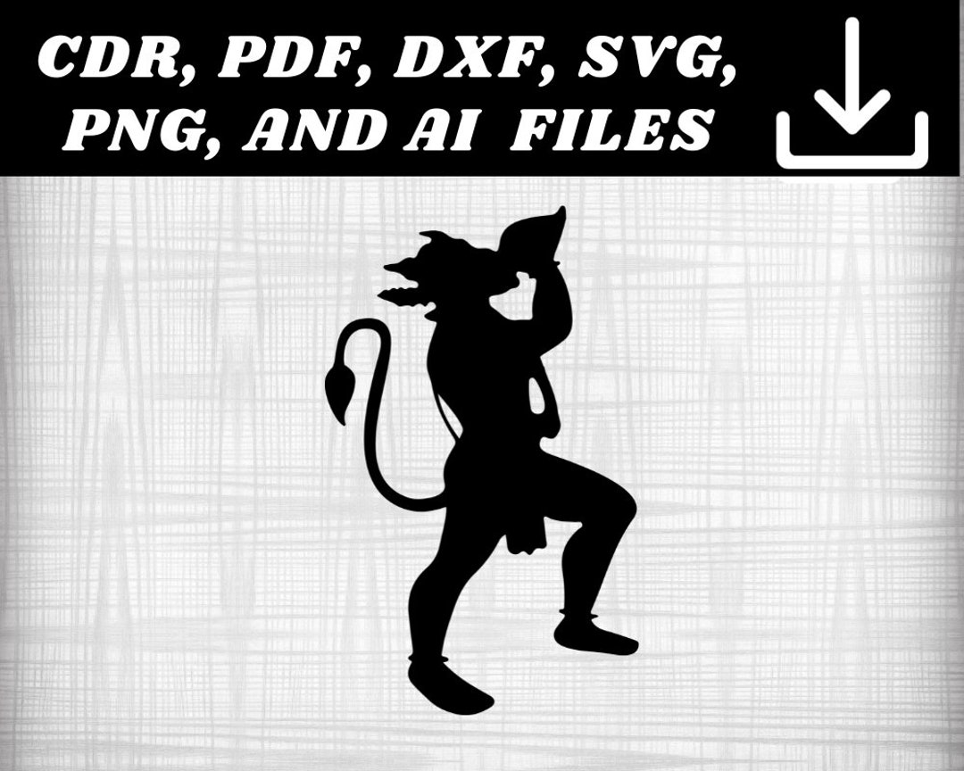 Lord Hanuman Digital Vector Files cdr Pdf Dxf Svg Png - Etsy Australia