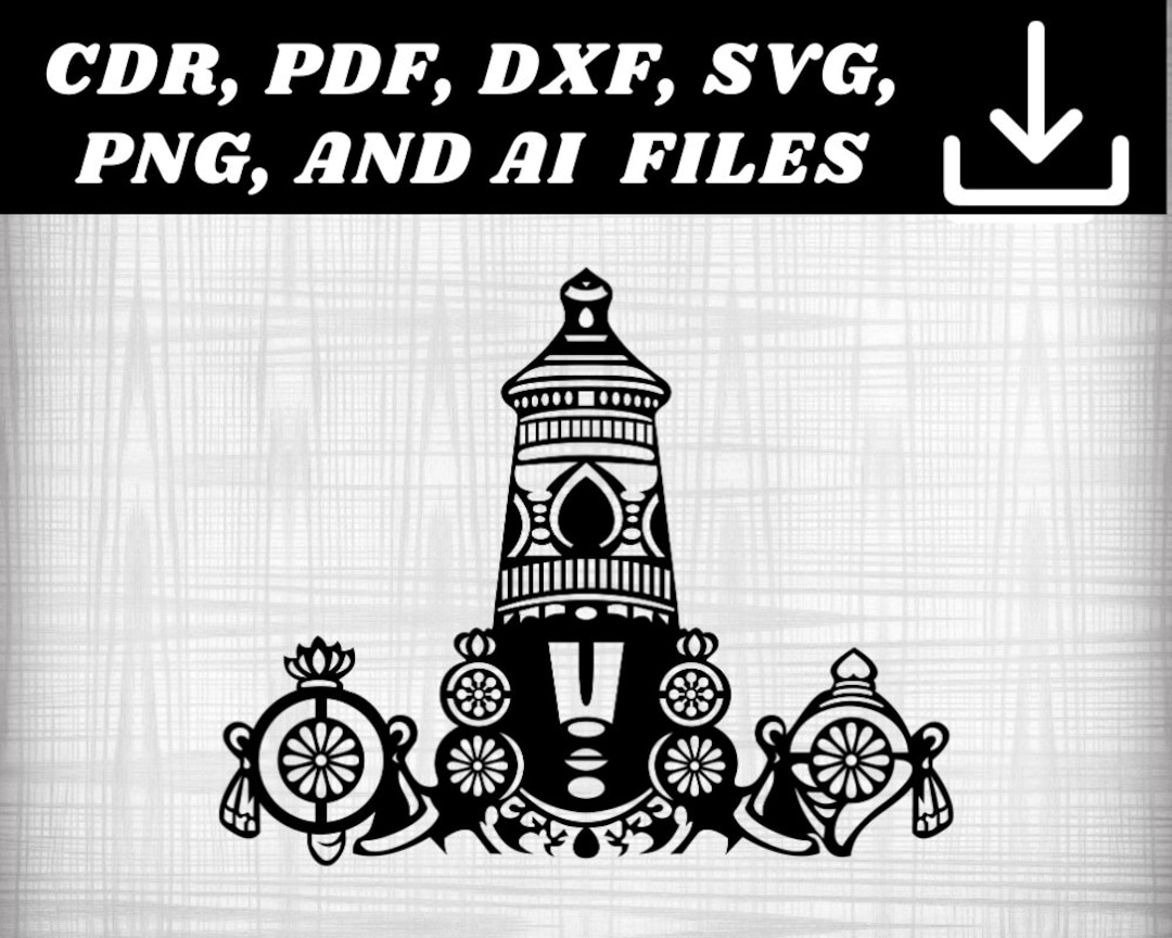 Tirupati Balaji Digital Vector Files cdr, Pdf, Dxf, Svg, Png, Ai for ...