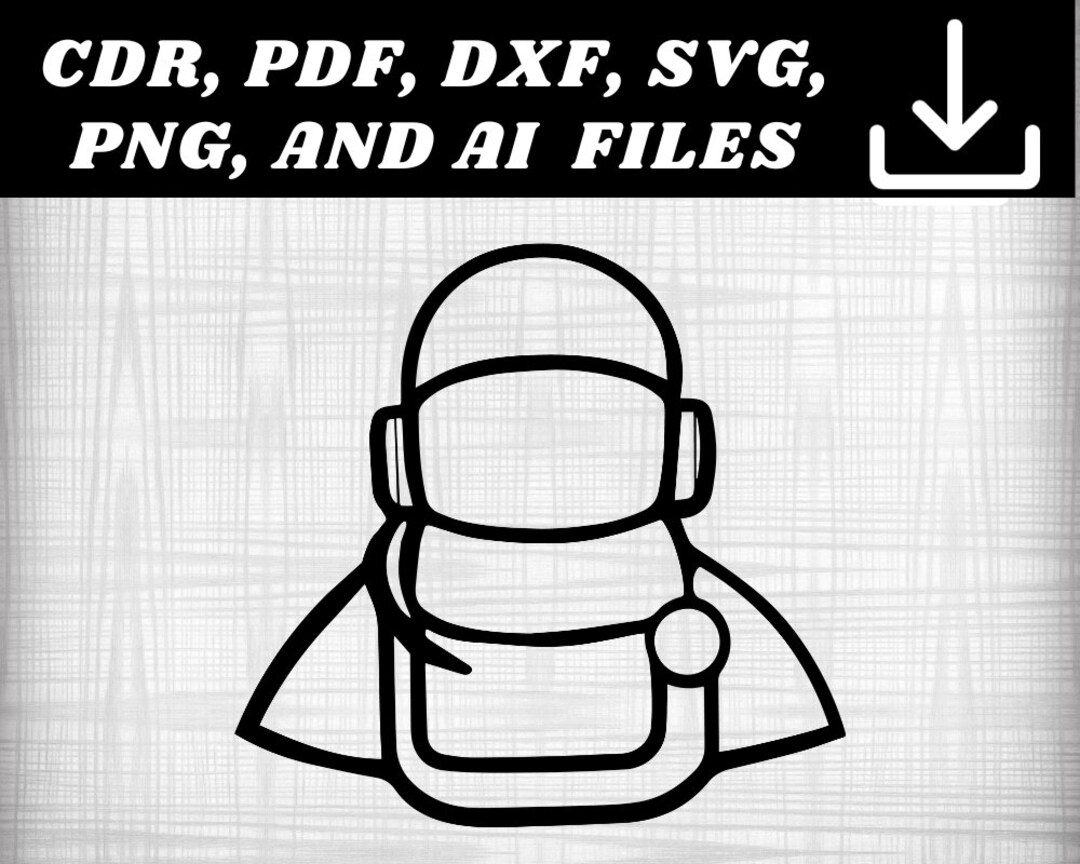 Astronaut Digital Vector Files cdr, Pdf, Dxf, Svg, Png, Ai for Plasma ...