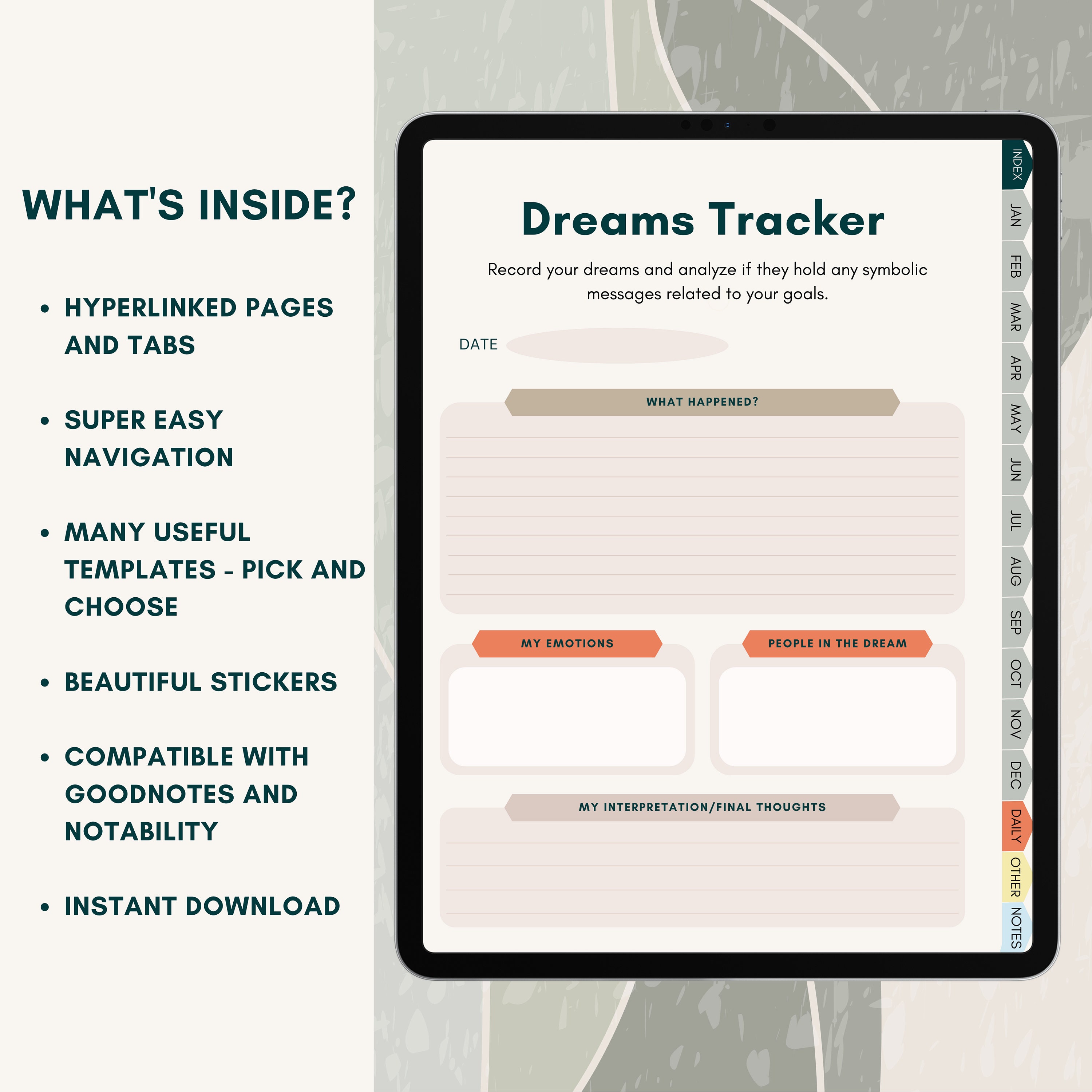 Manifestation Journal Goodnotes Digital Planner Affirmation Gratitude ...