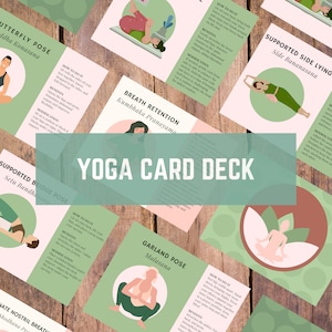 Yin and Restorative Yoga Poses Cards for Beginners to Advanced Yogis ...