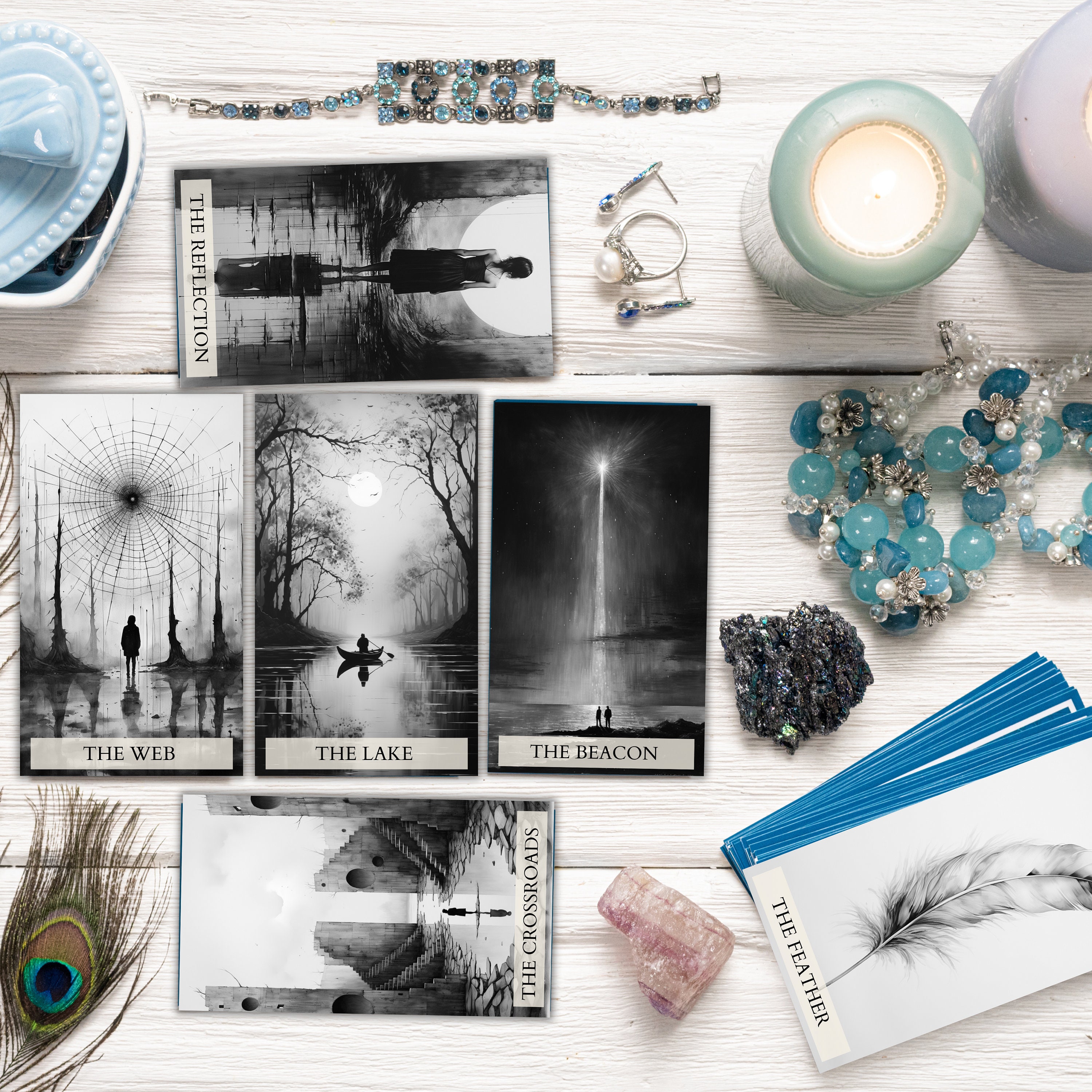 Oracle Deck 66 Printable Self-reflection Oracle Cards Canva Template ...