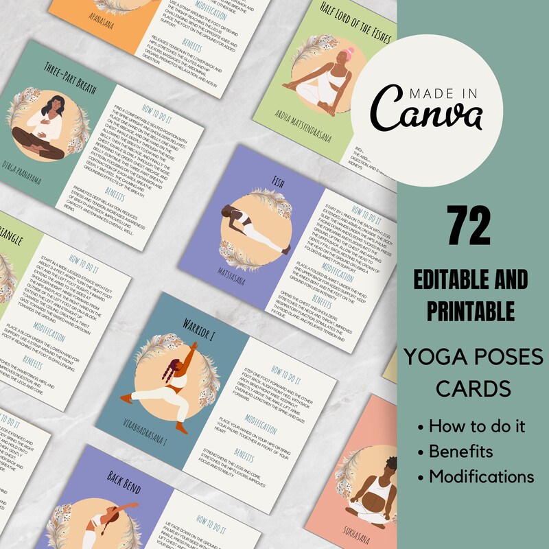 Yoga Poses - Etsy