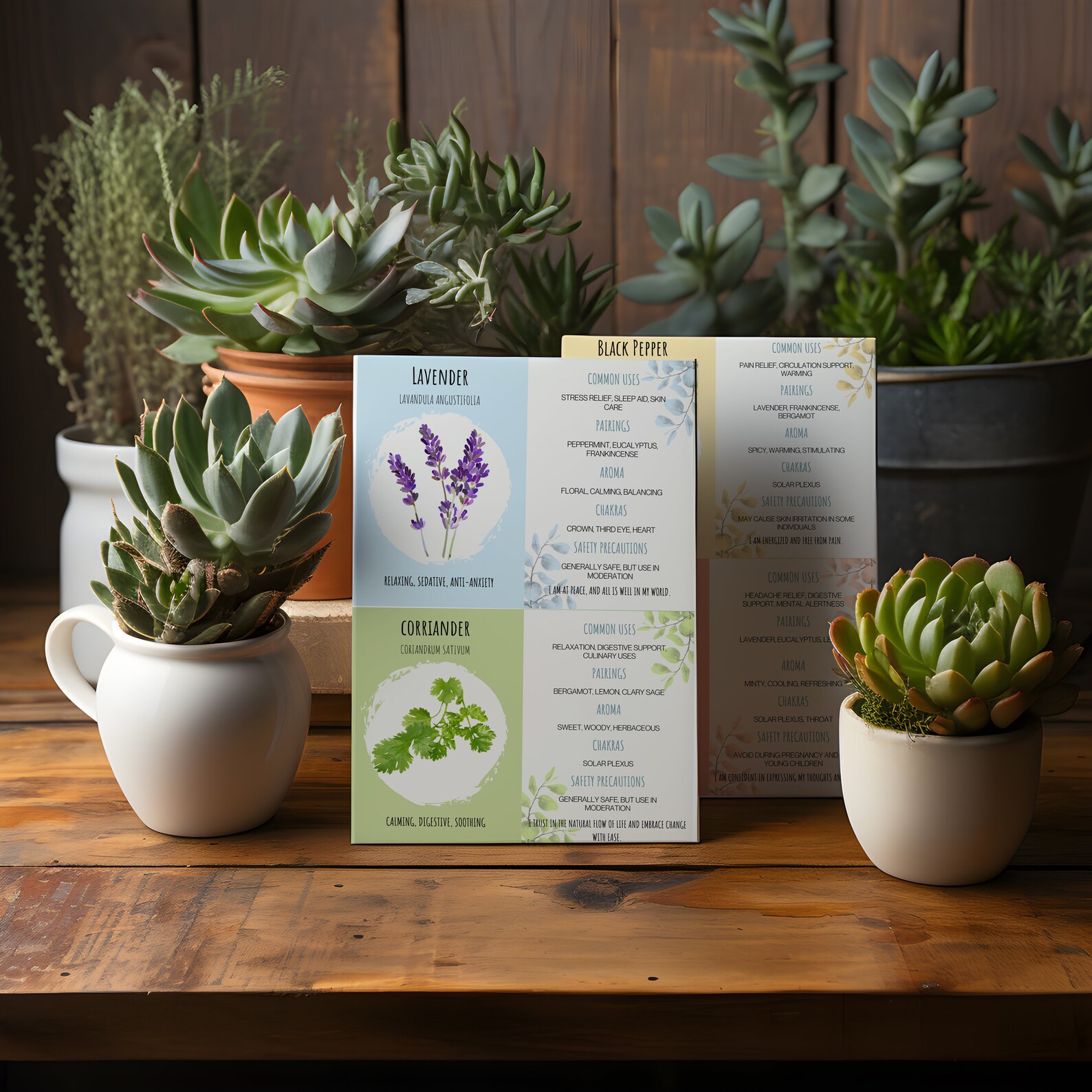 61 Essential Oils Cards Printable Aromatherapy Card - Etsy