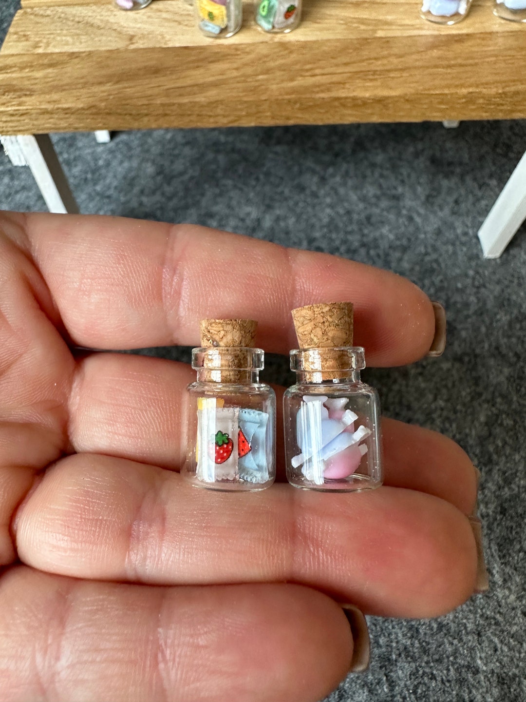 Vial Filled With Candy for the Elf Candy Jar for the Elf Elf ...