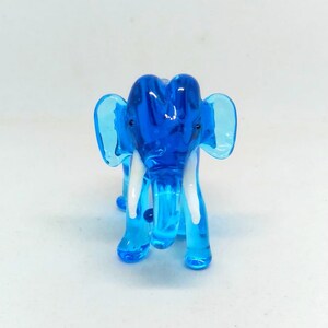 Murano Handmade Glass Art Elephant Aqua Blue Color for Home Ornaments ...