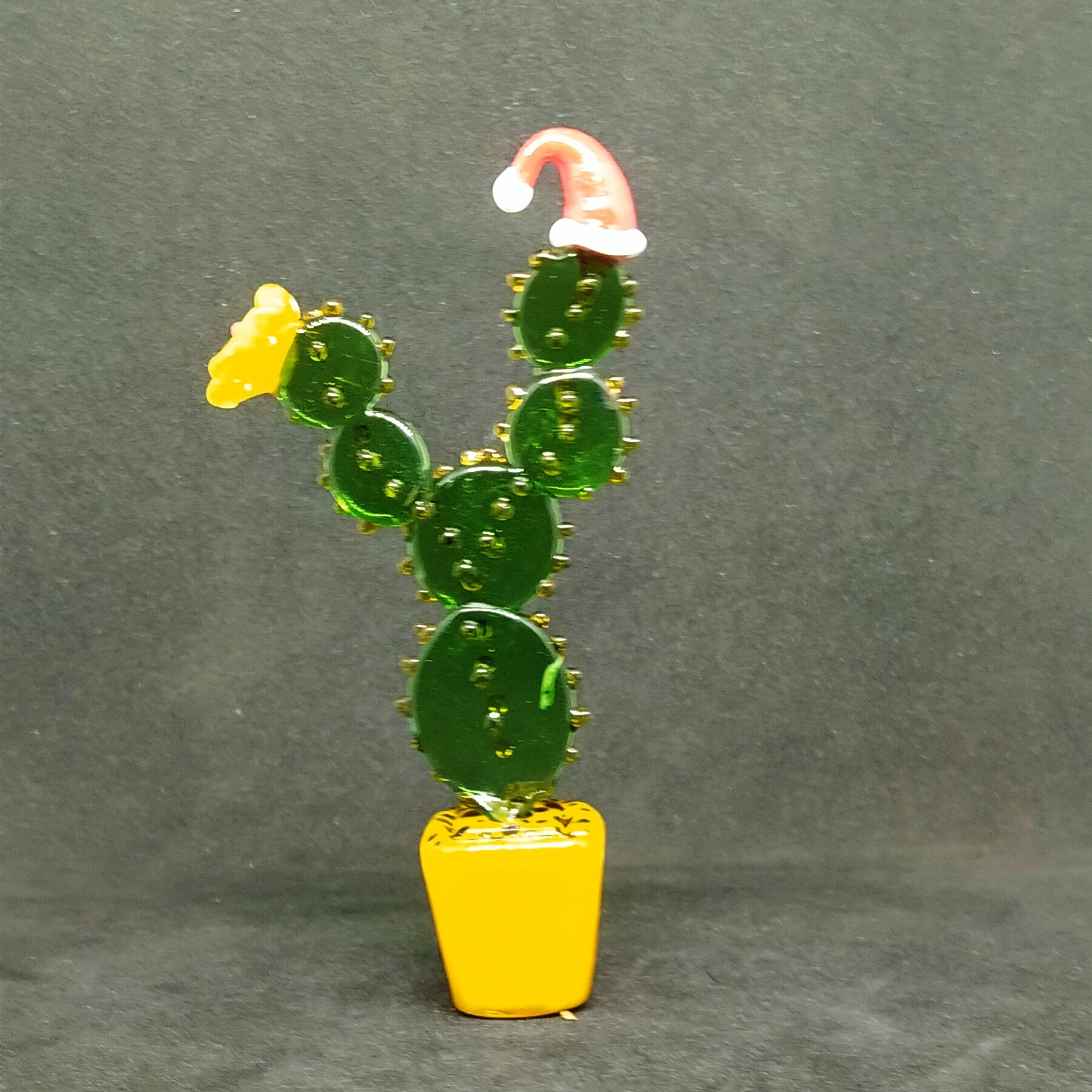 Murano Glass Cactus Handmade Glass Cactus Sculpture Cactus Figurine ...