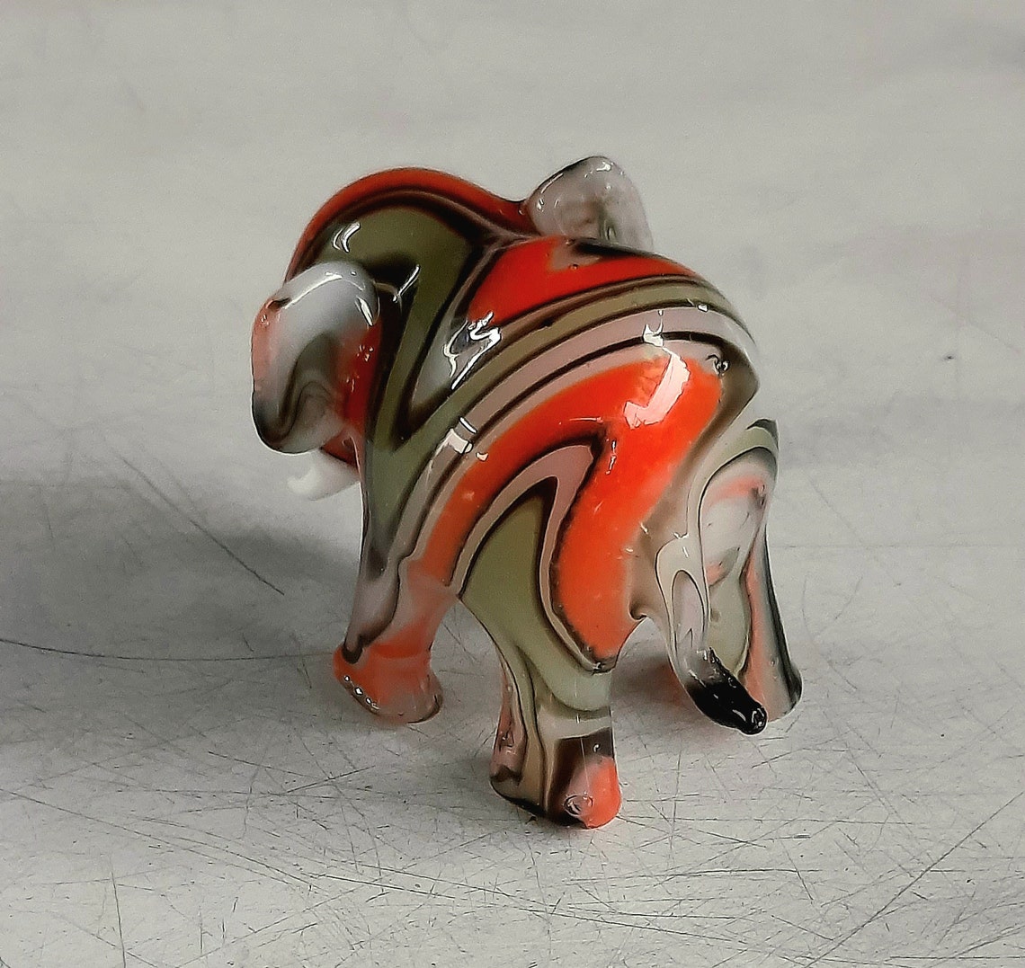 Murano Elephant Handmade Elephant Glass Art Multi Color Elephant for ...
