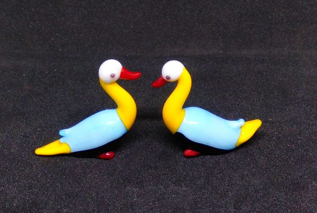 Murano Handmade Glass Art Ducks for Home Ornaments - Etsy