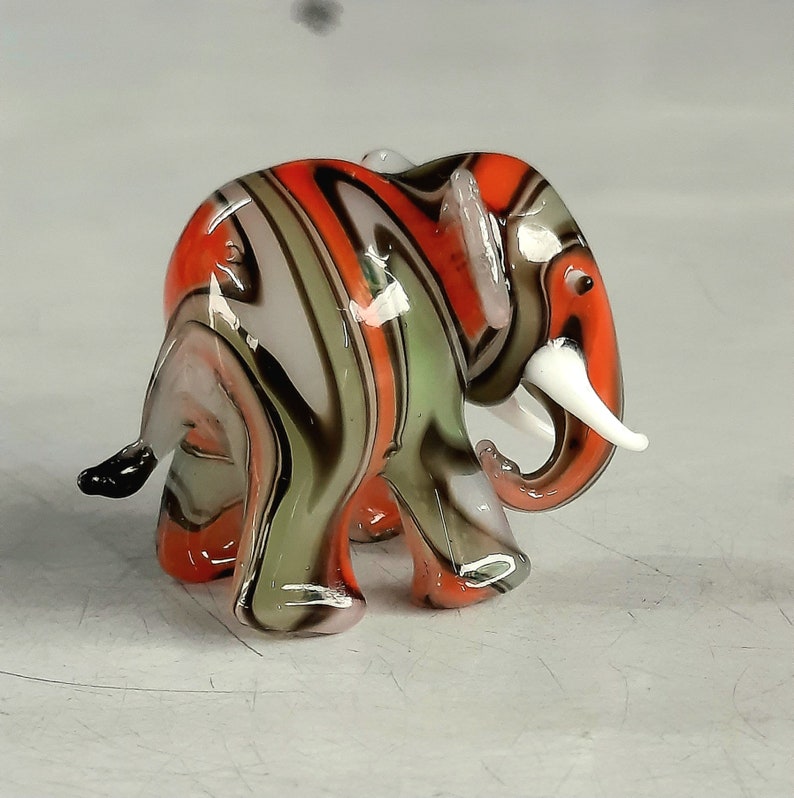 Murano Elephant Handmade Elephant Glass Art Multi Color Elephant for ...