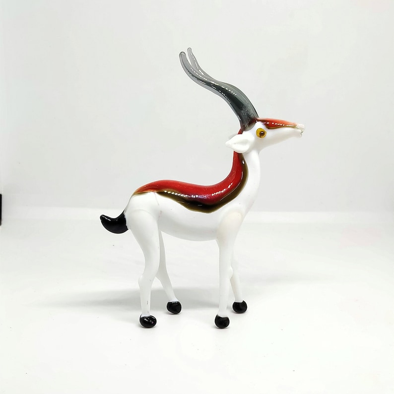 Murano Glass Impala Deer Animal Figurine Impala Deer Sculpture Impala ...