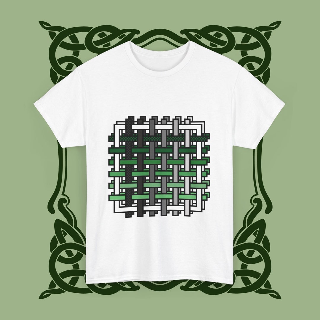 Celtic Knot Pixel Art Unisex T-shirt Modern Geometric Design Ozzzz ...