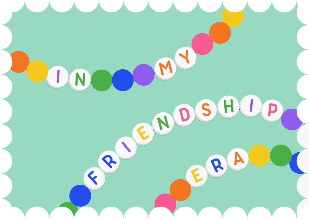 Friendship Bracelet Bulletin Board | Digital Print Classroom Decor ...