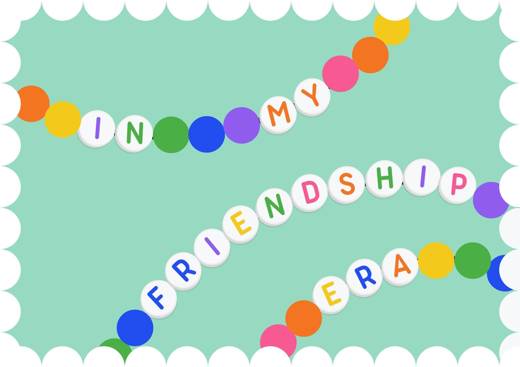 Friendship Bracelet Bulletin Board | Digital Print Classroom Decor ...