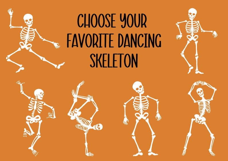 Dancing Skeleton Bulletin Board Kit - Etsy