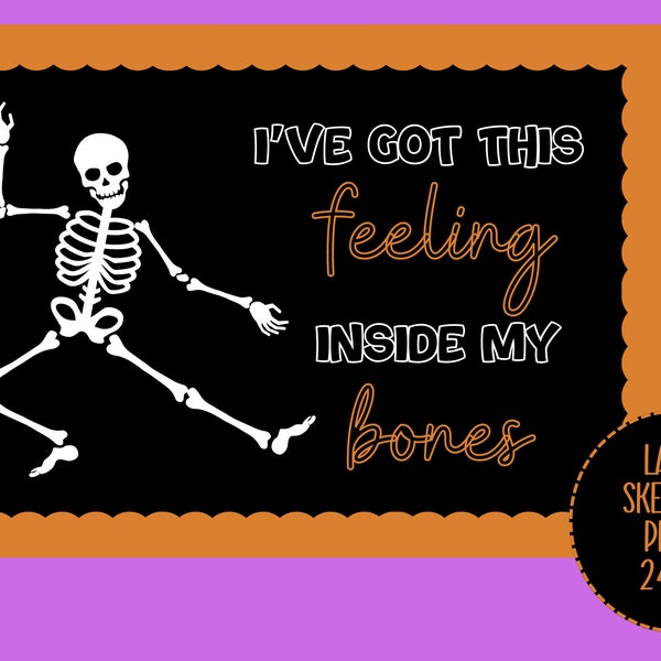 Skeleton Bulletin Board - Etsy