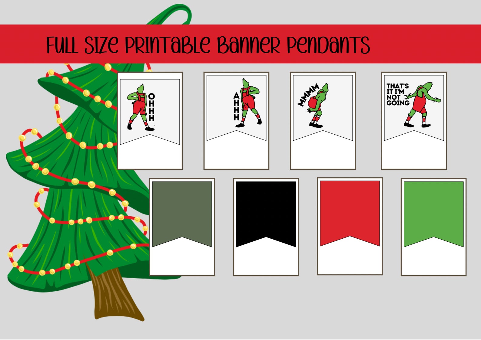 Christmas Banner | Grinchmas | You’re A Mean One | Christmas Classroom ...