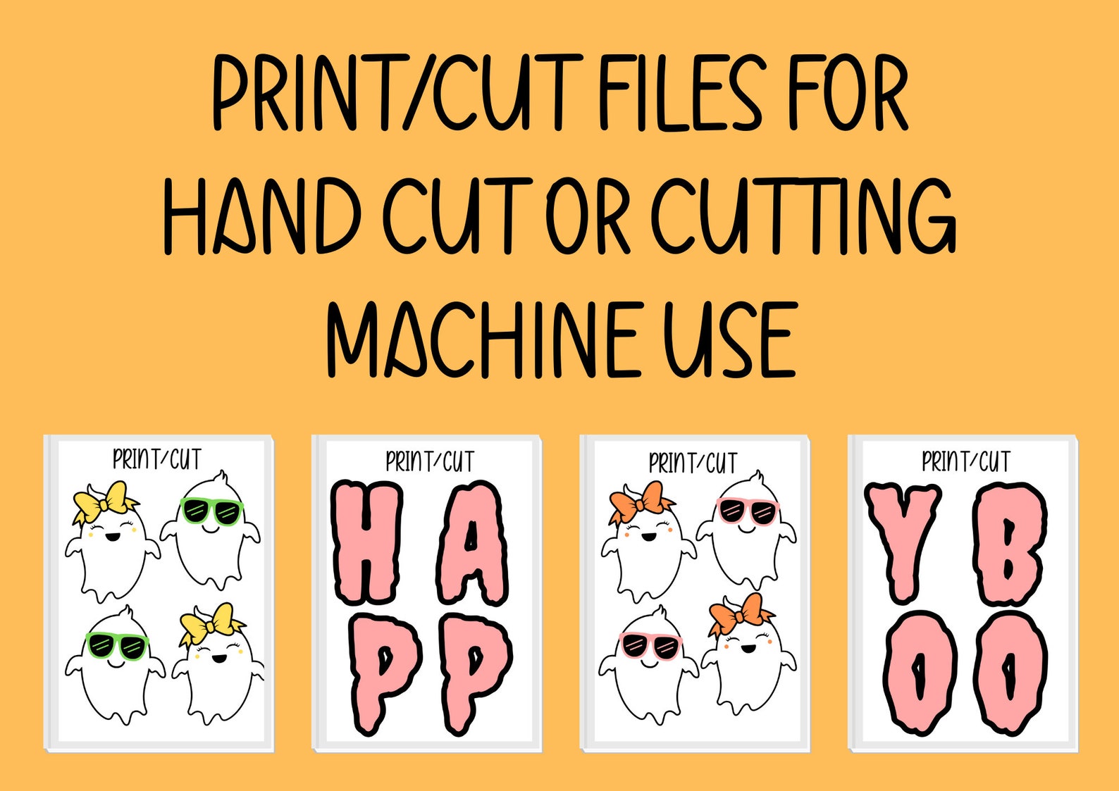 Happy Boo Day Digital Print & SVG Banner - Etsy