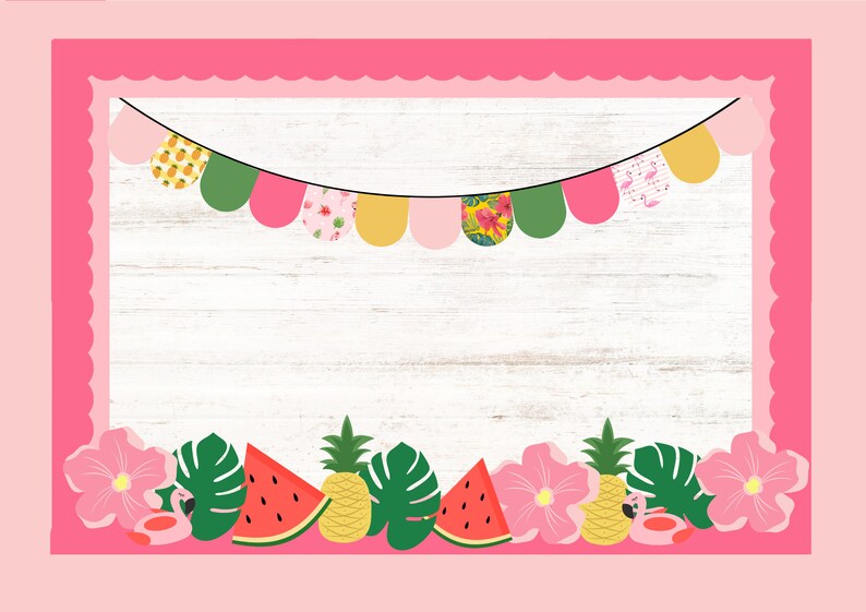 Tropical Bulletin Board, Pineapple Bulletin Board, Hawaiian Bulletin ...