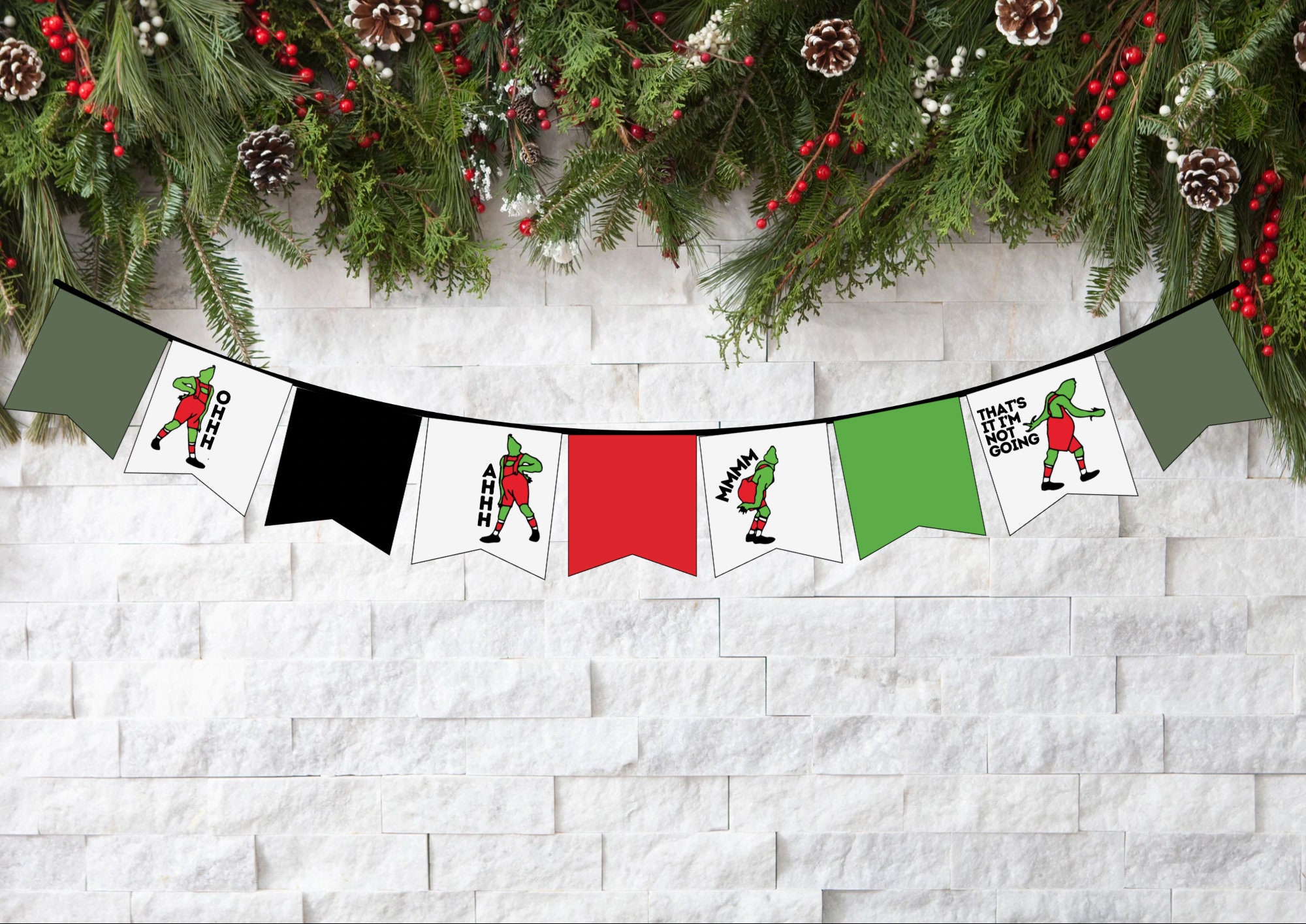 Christmas Banner | Grinchmas | You’re A Mean One | Christmas Classroom ...